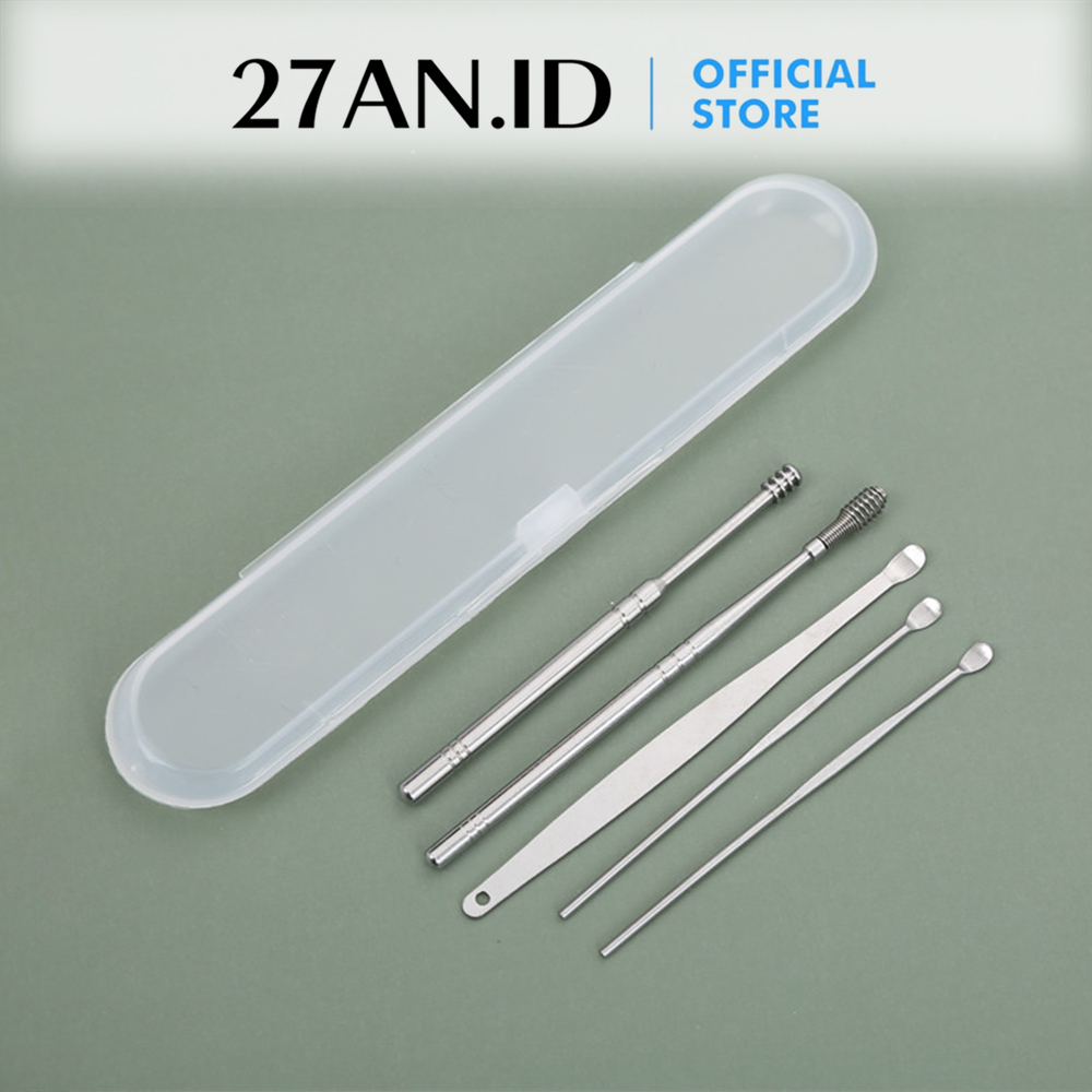 Jual ( 27AN.ID ) Alat Pembersih telinga 1 Set isi 5pcs H500 Korek ...