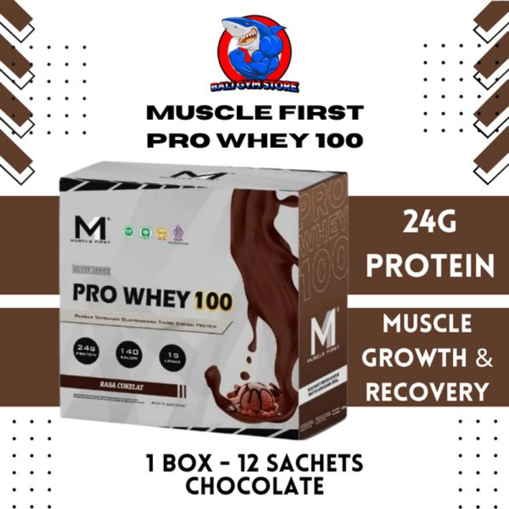 Jual Muscle First Pro Whey 100 Box isi 12 Sachet Susu Tinggi Protein ...