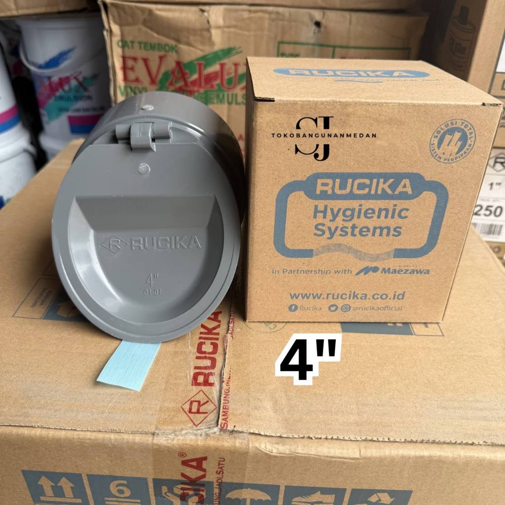 Jual RUCIKA Backflow valve PVC anti kecoak tikus 4 inch - Back flow ...