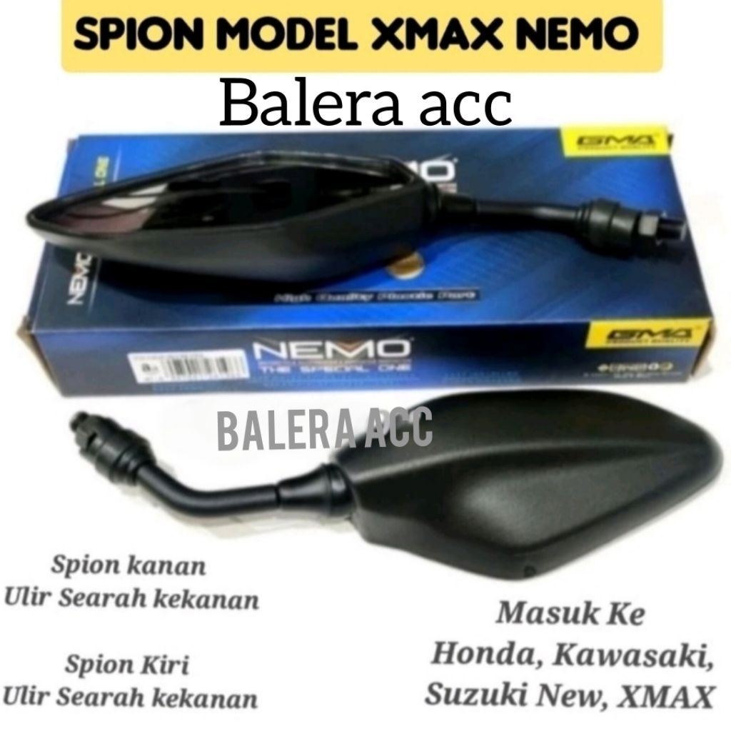 Jual Spion Universal Model Xmax - NEMO Nmax Aerox Vario 125 150 160 ...