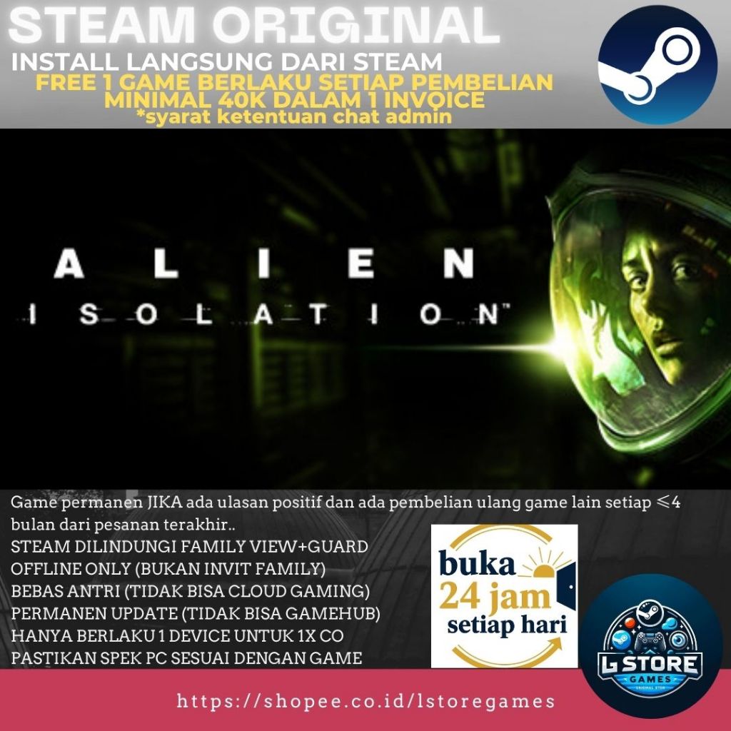 Jual Alien: Isolation Game MAC/PC Original Offline | Shopee Indonesia