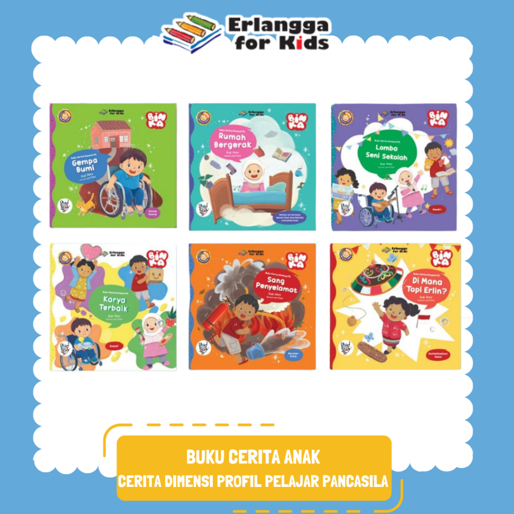 Jual [Erlangga Official] Buku Paket Tk/Paud: Paket Literasi Cerita ...