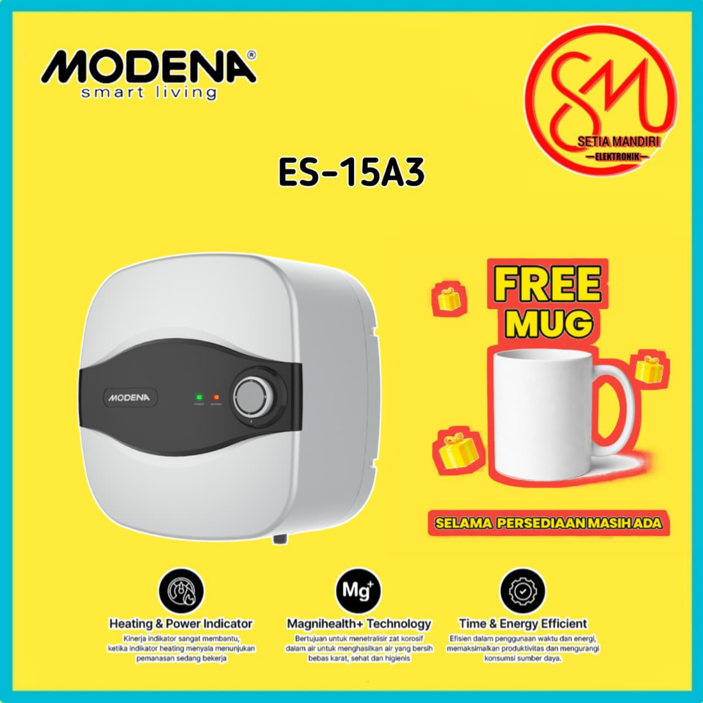 Jual MODENA DOMO Water Heater Listrik 10 15 Liter - Electric Pemanas ...