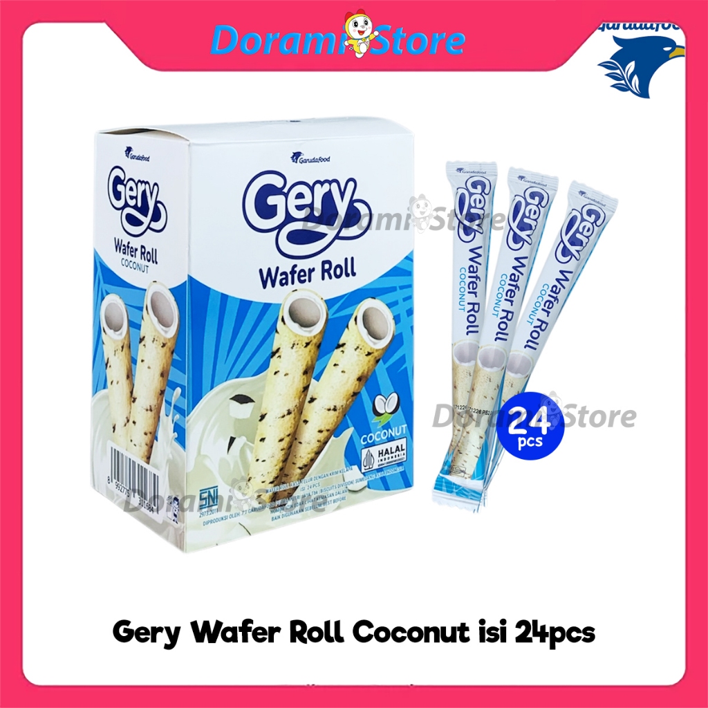 Jual Gery Wafer Roll Box Isi 24X6gr / Wafer Roll Isi Krim | Shopee ...