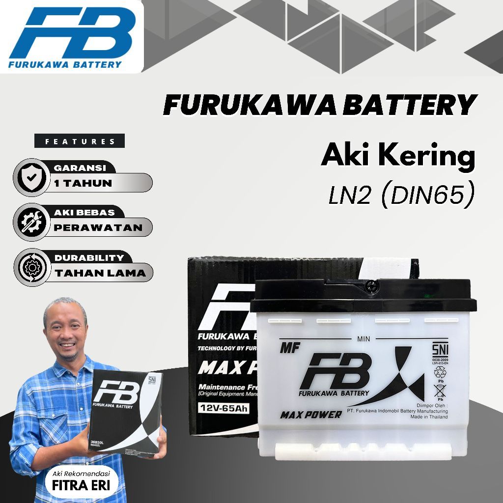 Jual Furukawa Battery / FB Aki Kering Mobil Honda Civic Type R DIN 65 ...