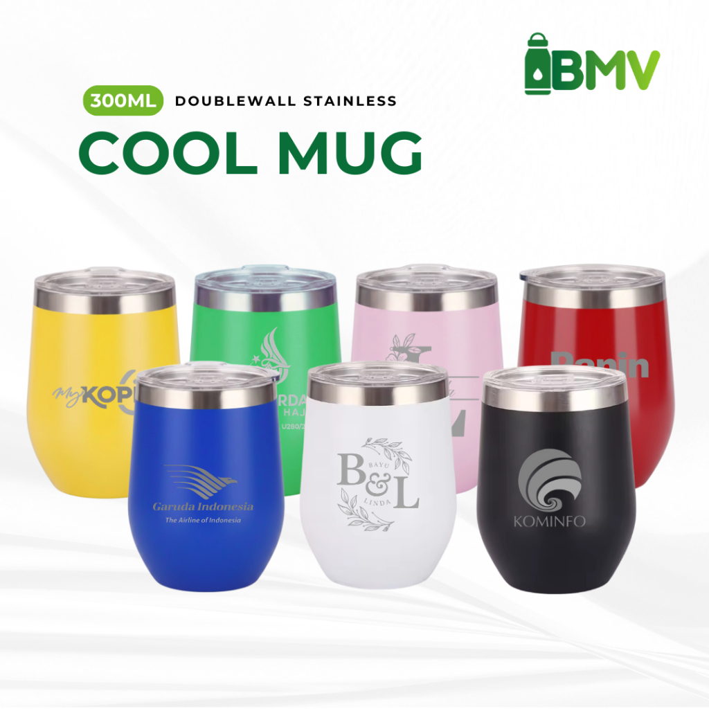 Jual Tumbler Custom Nama Logo Mug U Telor Stainless Steel 500 ml ...