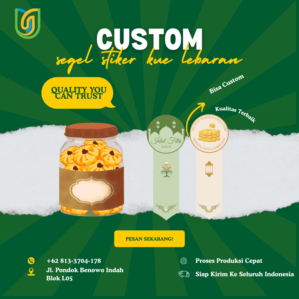 Jual Stiker Segel Toples Kue Kering Lebaran Idul Fitri Ramadhan ...