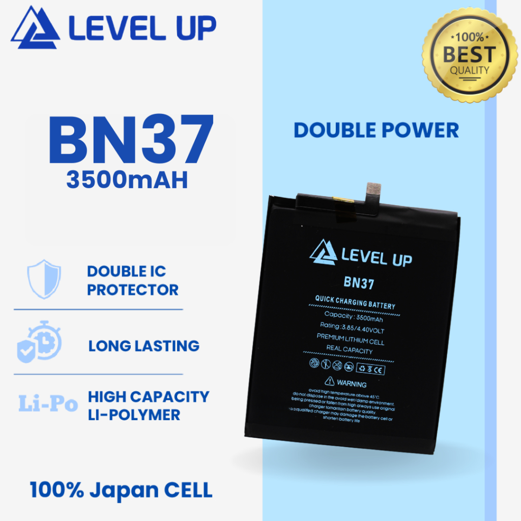 Jual LEVEL UP Baterai Xiaomi Redmi 6 / 6A BN37 Double Power | Shopee ...