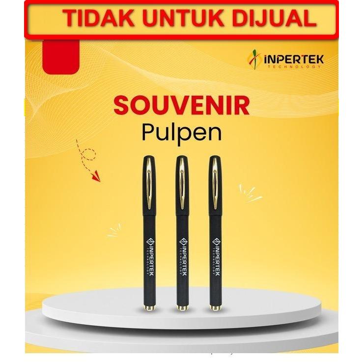 Jual INPERTEK Pulpen Hitam Ball Point Just Gift | Shopee Indonesia