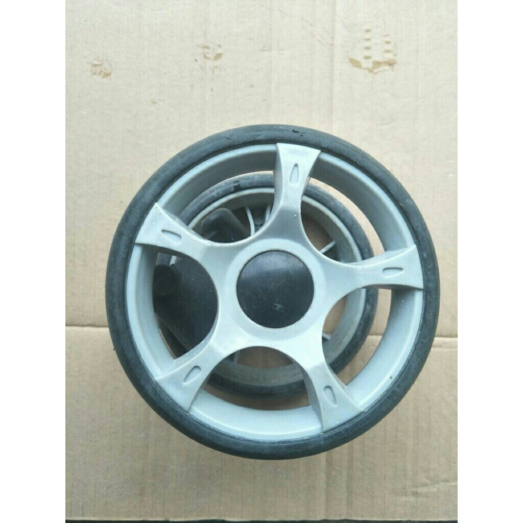Jual roda stroller bayi model ban dobel diameter roda 15cm bekas ...