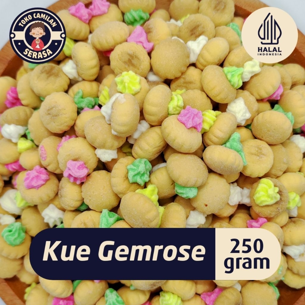 Jual Kue Kancing Gemrose Gem Bunga Monas Biskuit Jadul Kiloan Kemasan ...