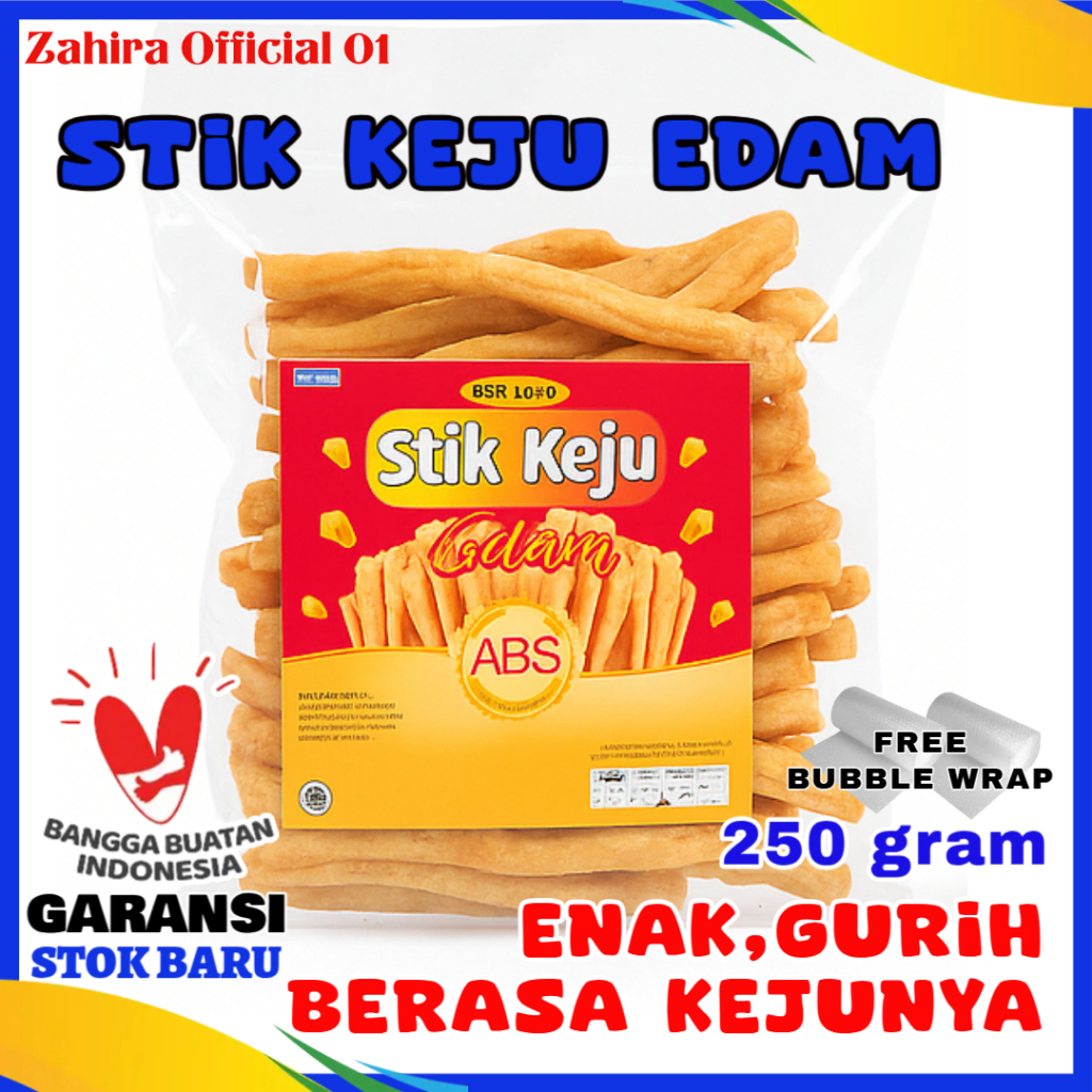 Jual Cheese Stick Keju Edam Cheesy Premium Enak Renyah 250gr | Shopee ...