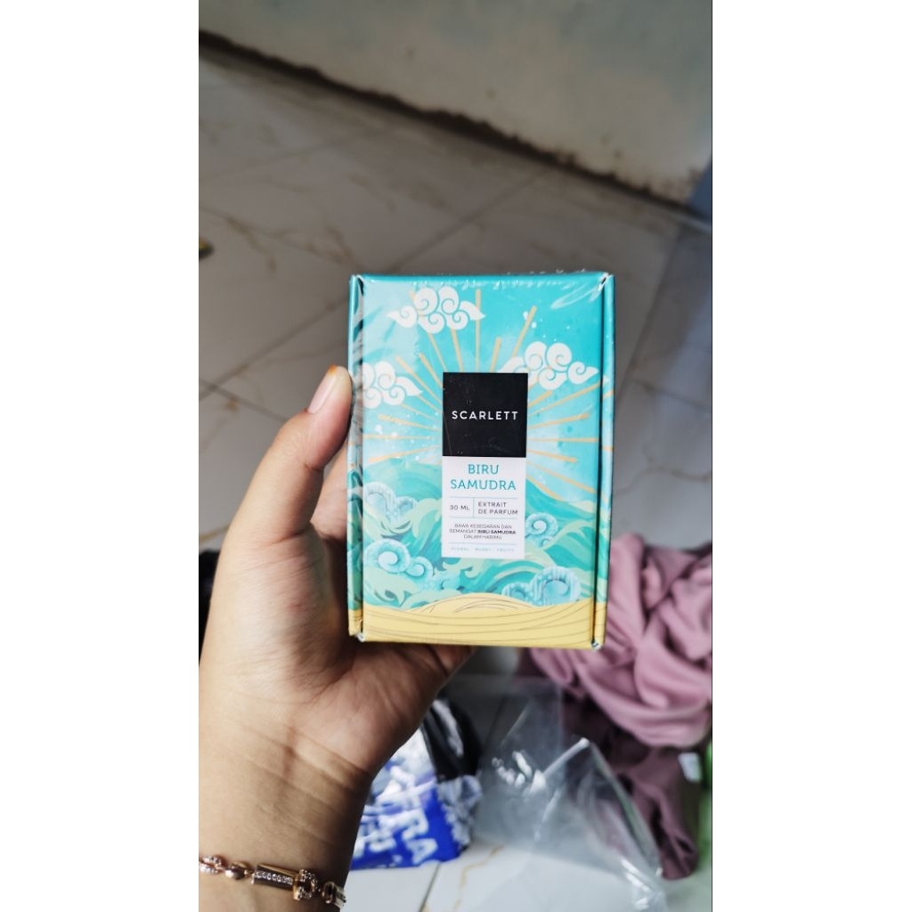 Jual PARFUM SCARLETT VARIAN BIRU SAMUDRA | Shopee Indonesia