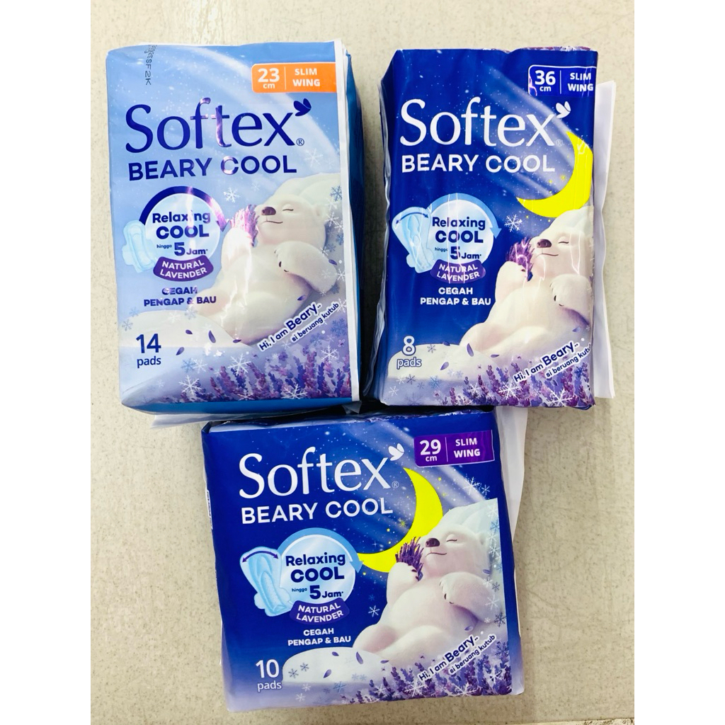 Jual Pembalut softex BEARY COOL kemasan baru | Shopee Indonesia