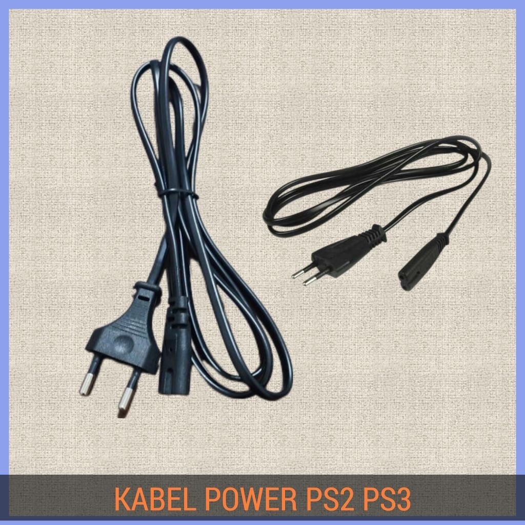 Jual Kabel Power PS2 PS3/ Kabel AC Per 3 Pcs | Shopee Indonesia