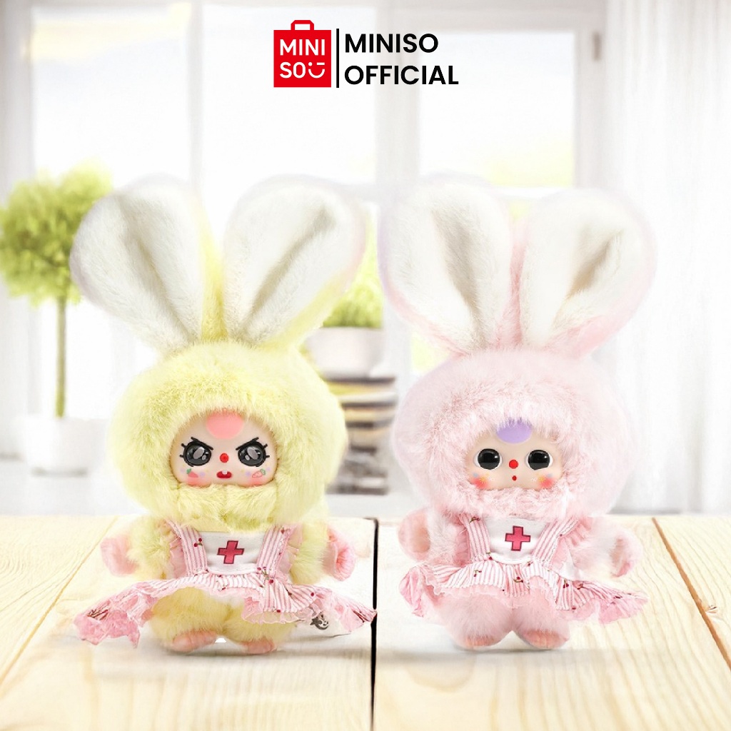 Jual MINISO X Baby Three Bunny Vinyl Plush Toy Blind Box Gantungan Tas ...