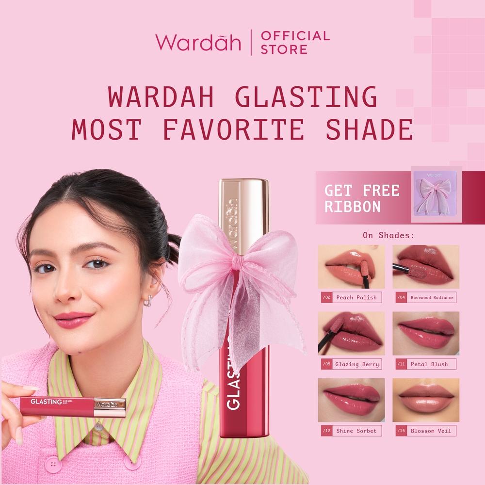 Jual [PINK POWER] WARDAH Glasting Liquid Lip - Lip-Stain-Lipgloss ...