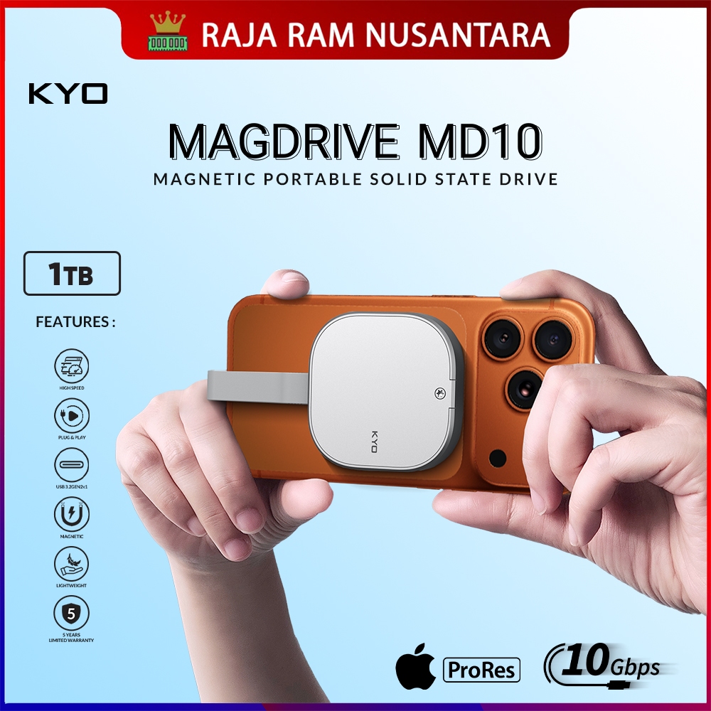 Jual KYO MAGDRIVE MD10 10Gbps Magsafe MAGNECTIC SSD PORTABLE USB 3.2 ...