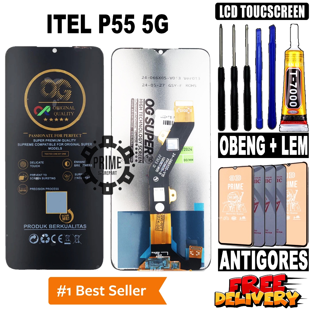 Jual LCD ITEL P55 5G ORIGINAL OEM LCD TOUCHSCREEN ITEL P55 5G FULLSET ...