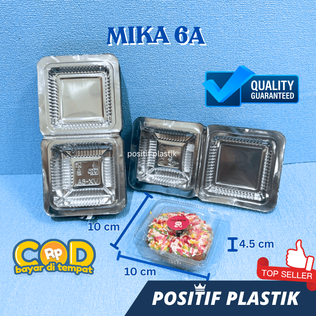 Jual [100pcs] Mika 6A - Mika Snack - Mika Persegi Kecil - Mika Mini ...