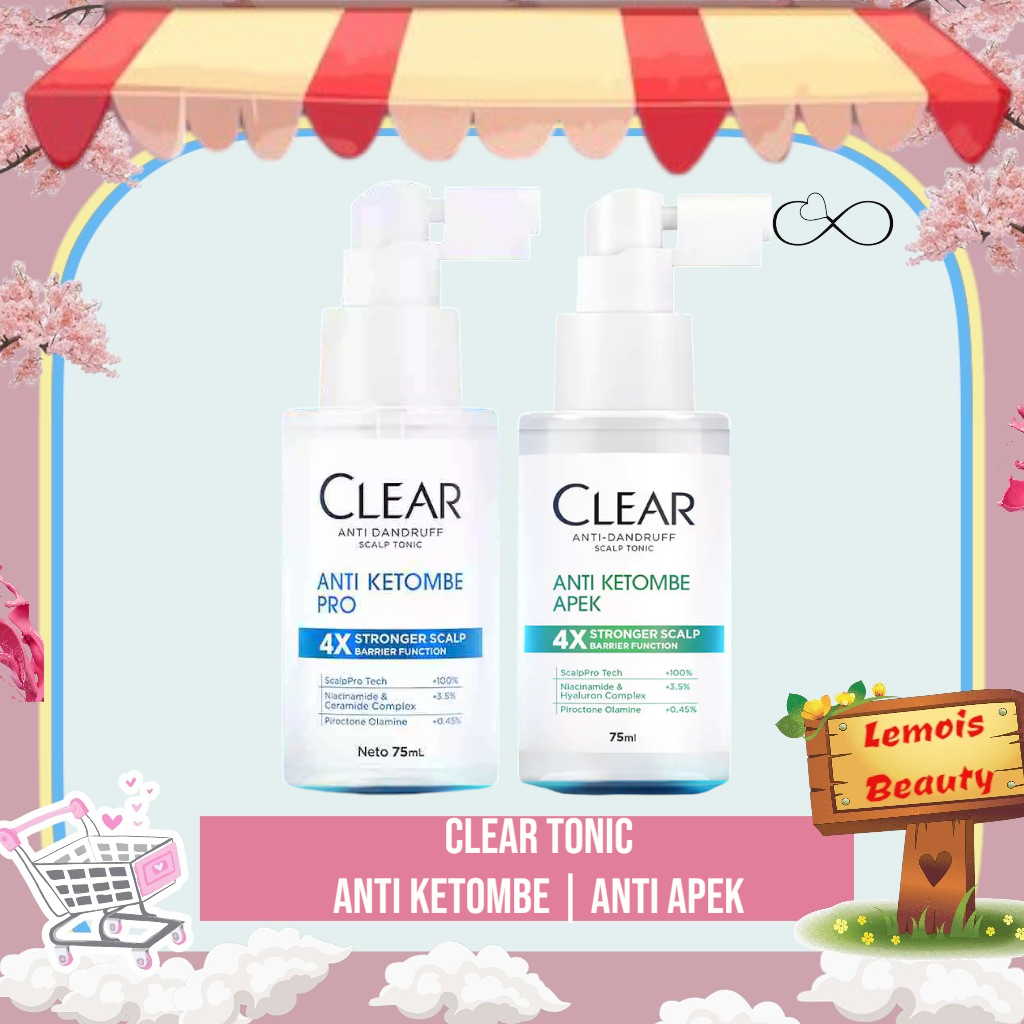 Jual LemoisBeauty- CLEAR Anti Dandruff Scalp Tonic Hair Tonic Anti ...