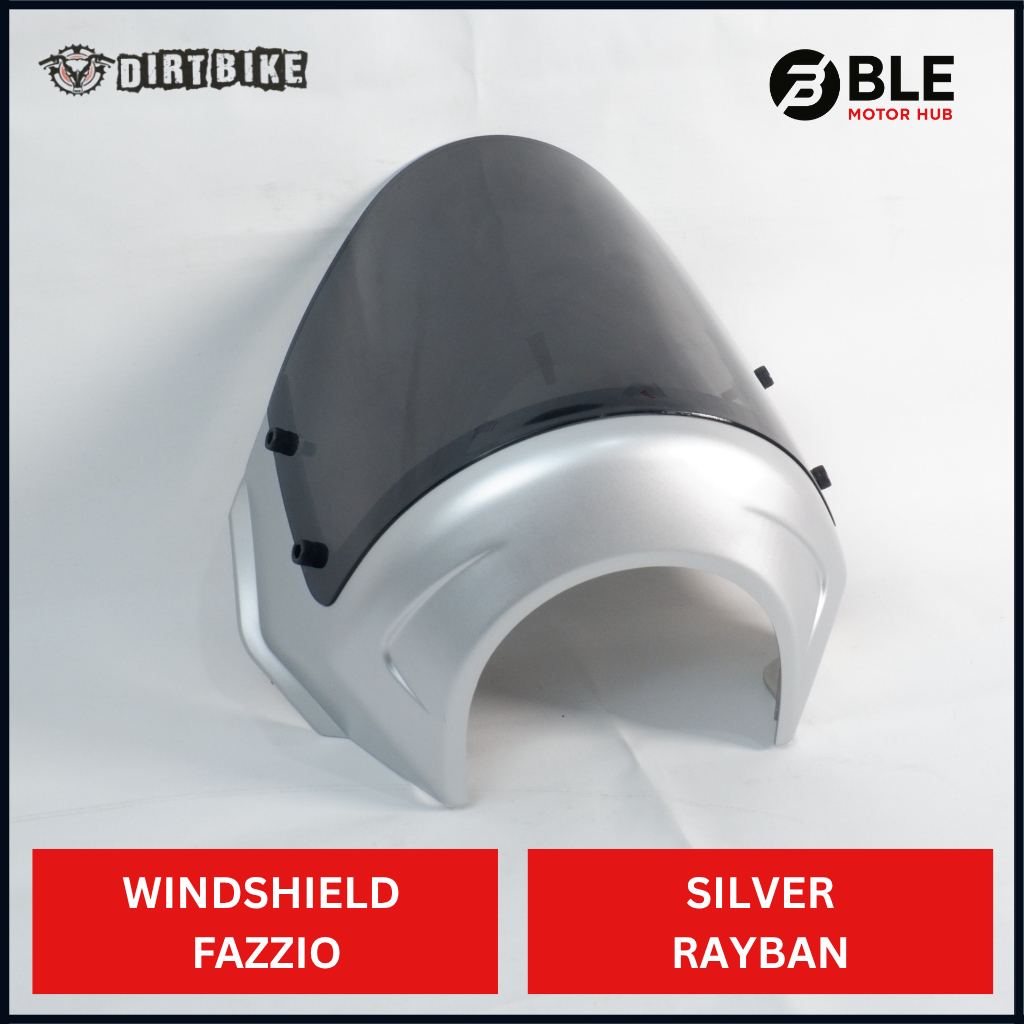 Jual Dirtbike Winshield Fazzio Silver Black | BLE Motor Hub | Shopee ...