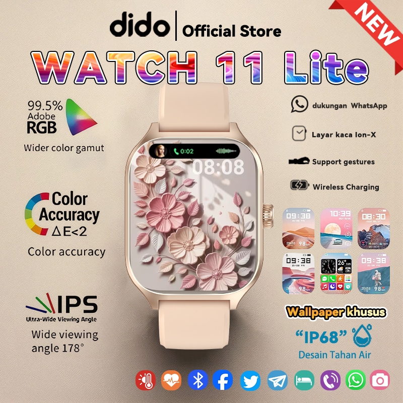 Jual Watch 11 Lite Smartwatch Original with 1.57"HD AMOLED Display GPS ...