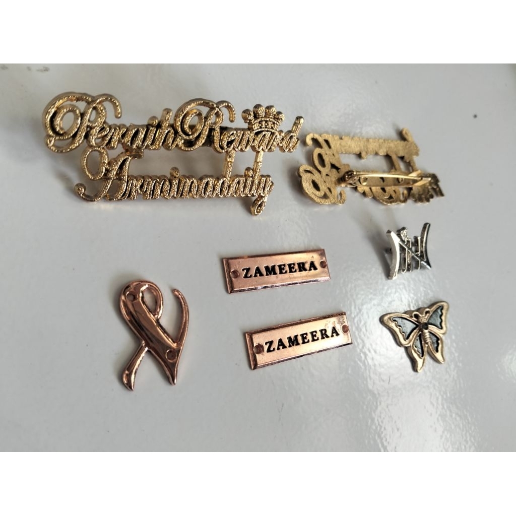 Jual label logo hijab- label merek brand fashion -label plat premium ...