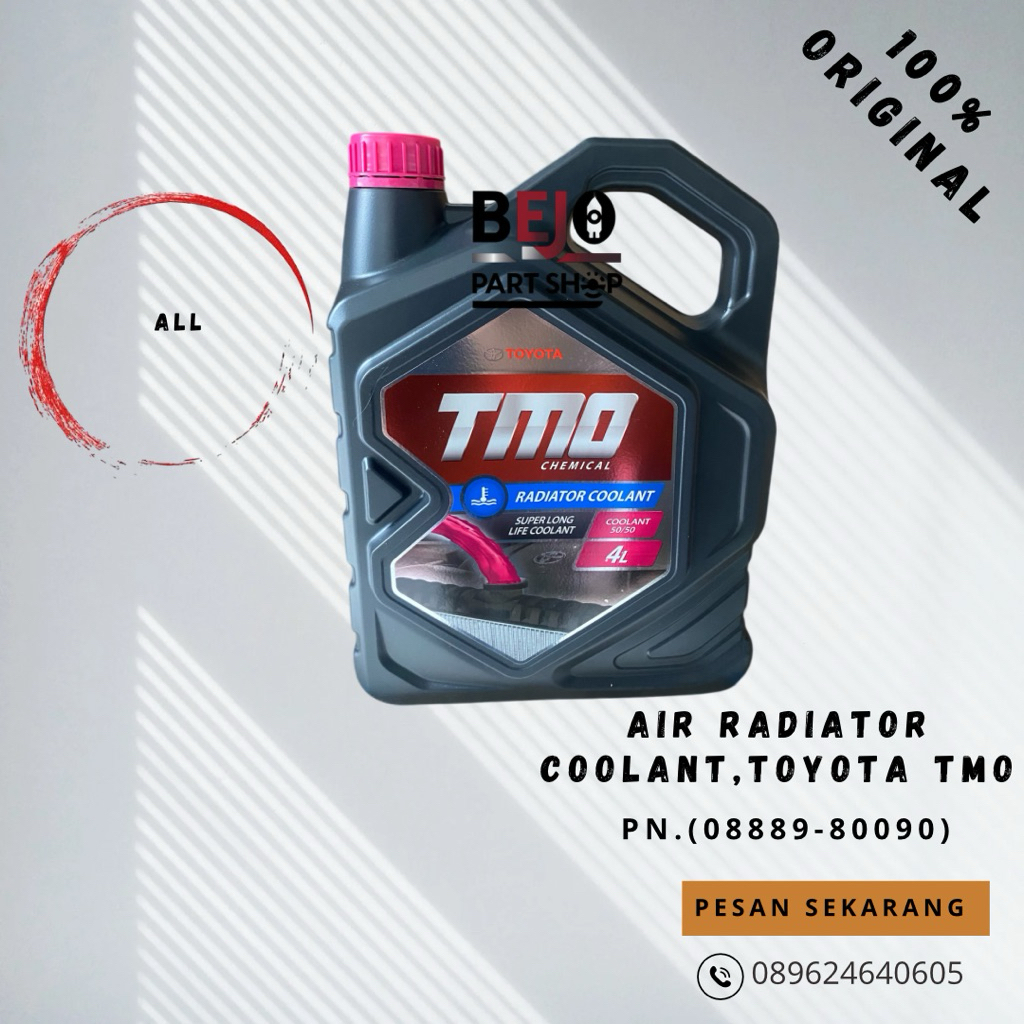 Jual AIR RADIATOR COOLANT TOYOTA TMO 4 liter 50/50 pn;(08889-80090 ...