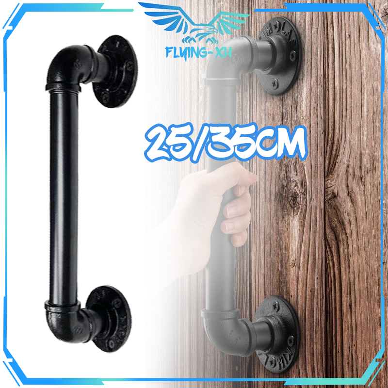 Jual Handle Pintu Industrial 25/35cm Gagang Pintu Besi Handle Pegangan ...