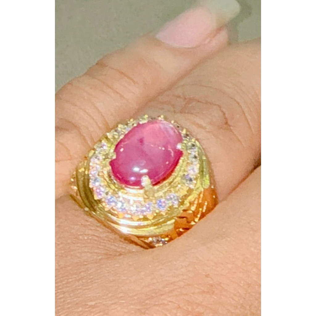 Jual NATURAL ruby color burma super ikat alfaka super ( serat fatwa ...