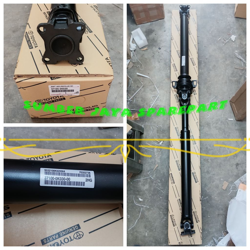 Jual propeller Shaft Assy Kopel belakang Assy Hilux Vigo 37100-0K030 ...