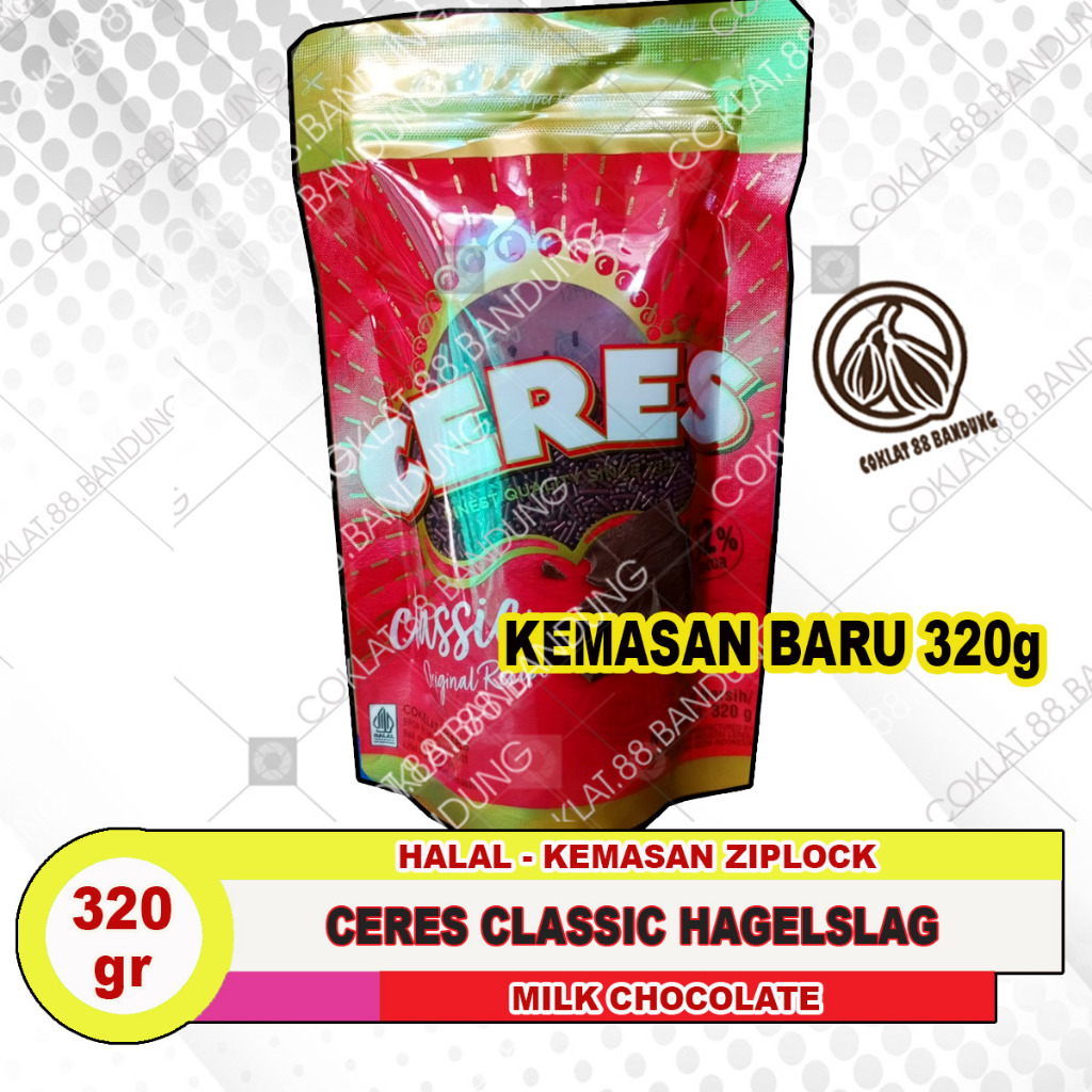 Jual Ceres Hagelslag Ziplock 320gr Meses Coklat Classic Topping Kue ...