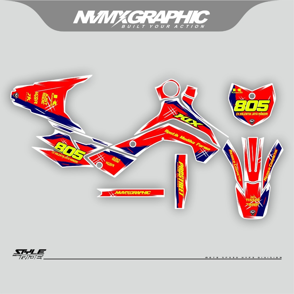 Jual Decal Stiker Full Body KLX 140 – Stiker Motor Trail Cutting ...