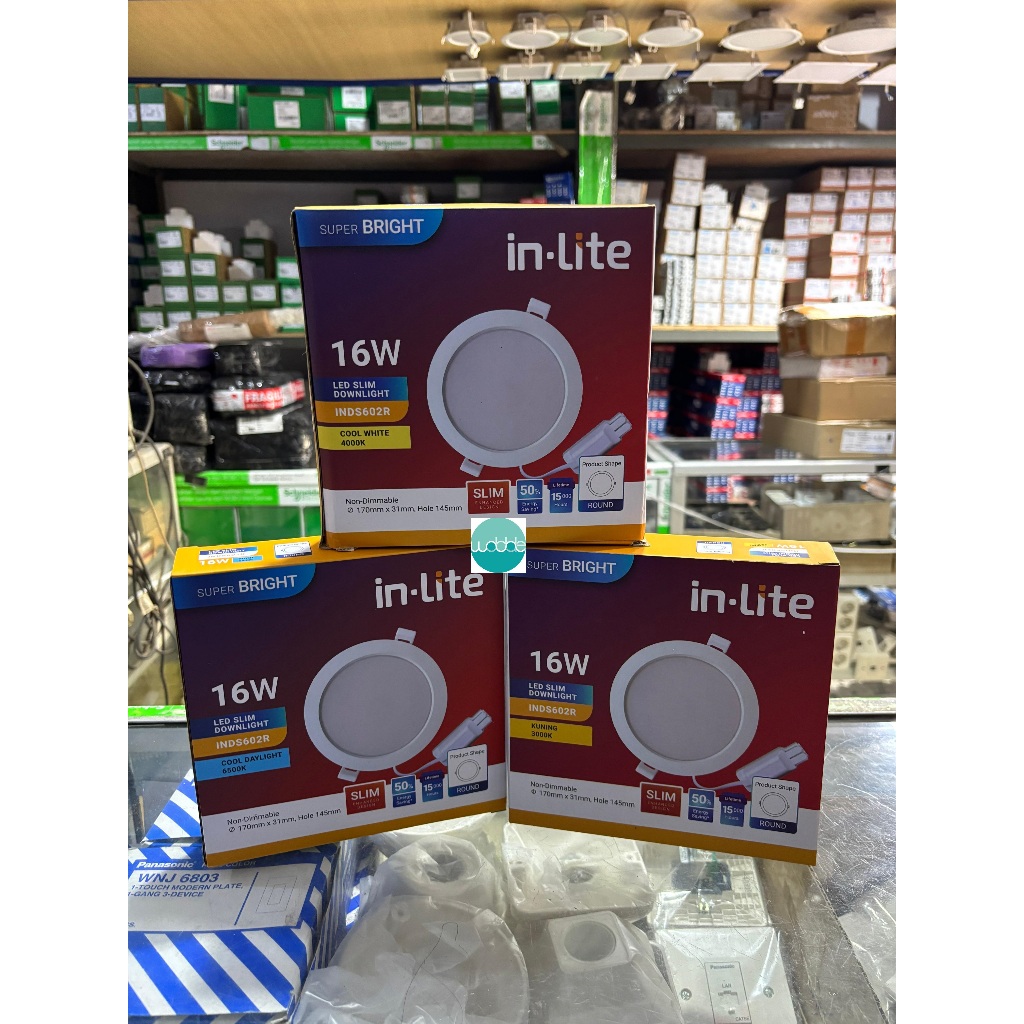 Jual LAMPU DOWNLIGHT LED PANEL IN LITE INLITE COB SLIM 16W 16 W 16WATT ...