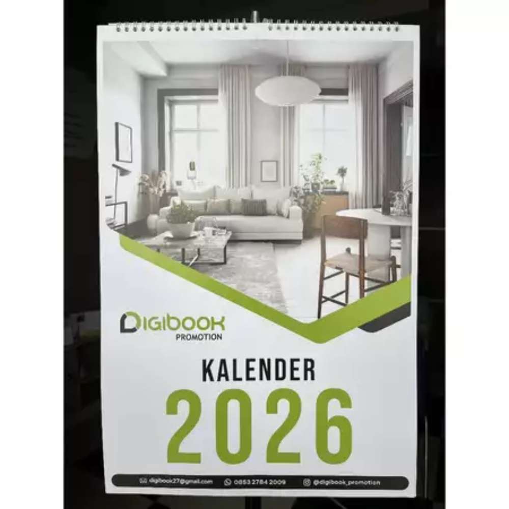 Jual Kalender Dinding 5 Lembar – Bahan Art Paper 150gr Finishing Klem ...