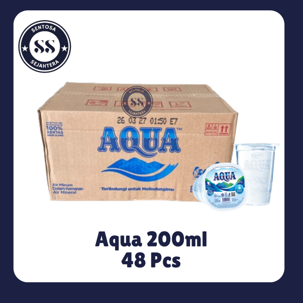 Jual Aqua Gelas 1 Dus Isi Terlengkap & Harga Terbaru Juni 2026 | Shopee ...
