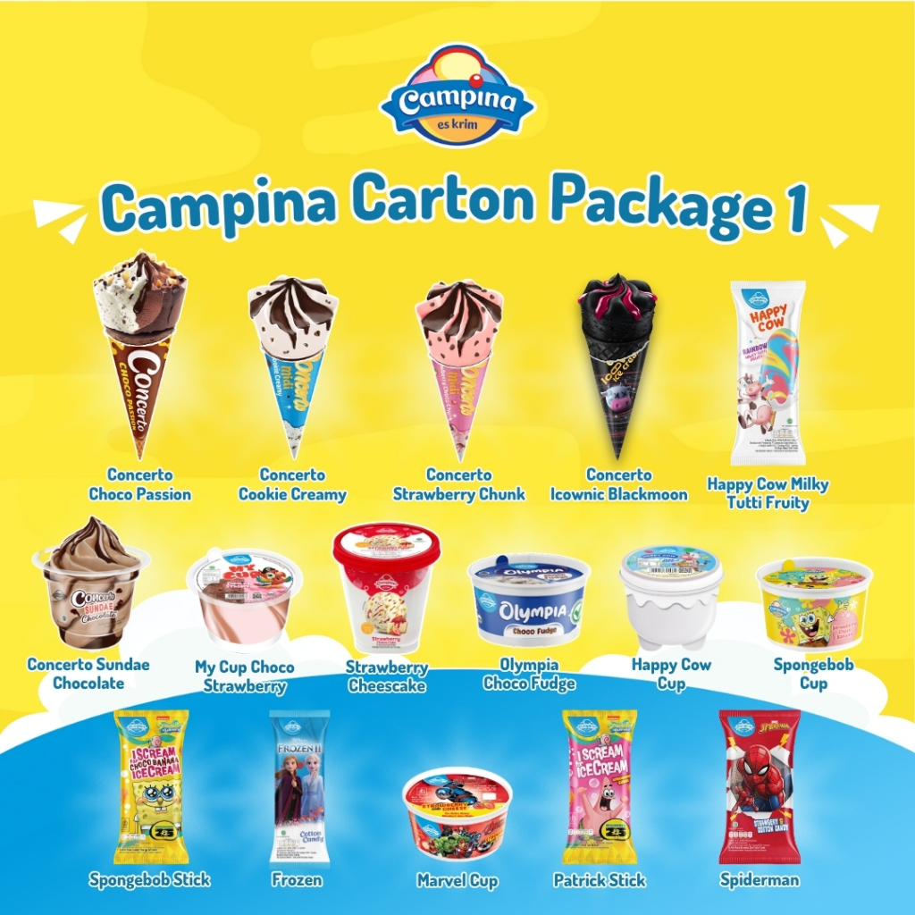 Jual Campina Carton Package 1 - Es Krim | Shopee Indonesia