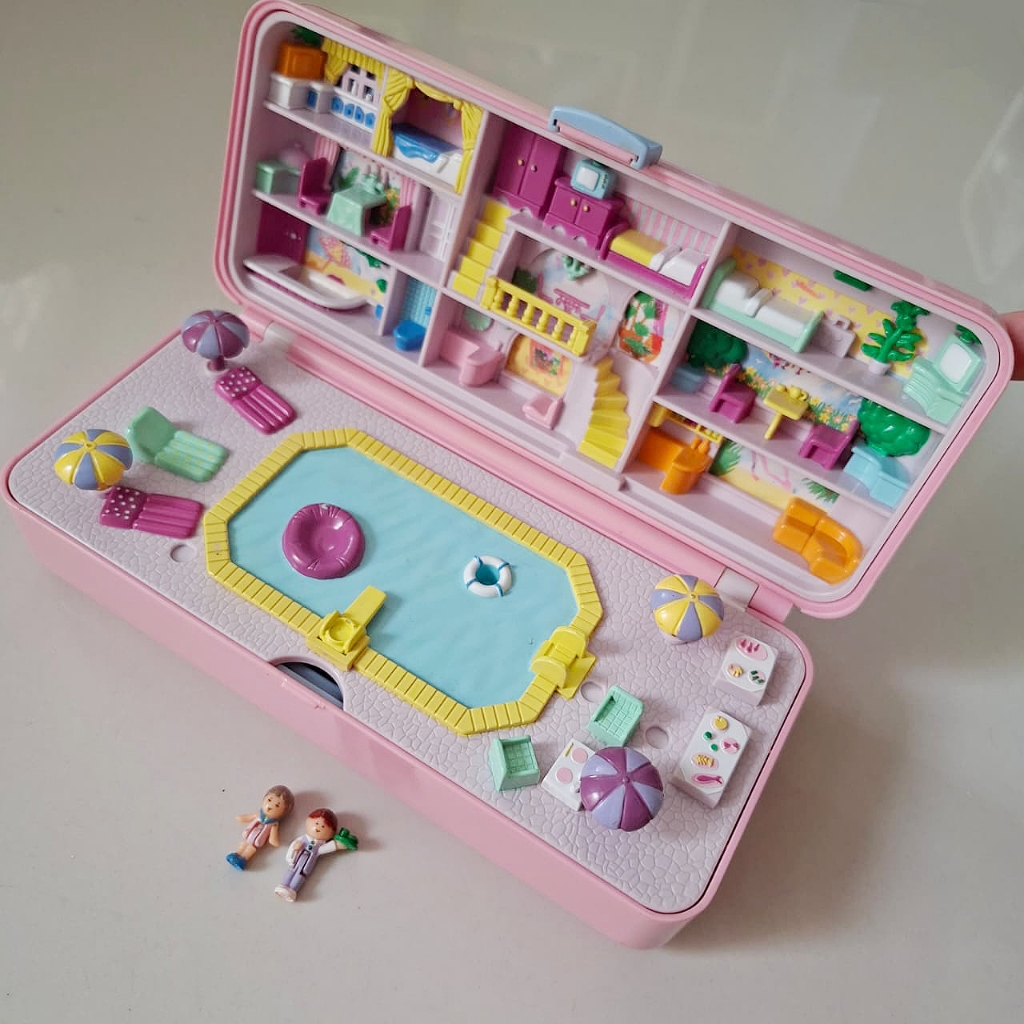 Jual Mainan Jadul Antik Vintage Polly Pocket Vintage Pool Party 1989 ...