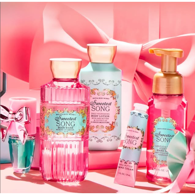 Jual BBW Bath and Body Works Sweetest Song Body Lotion / Body Mist 236 ...