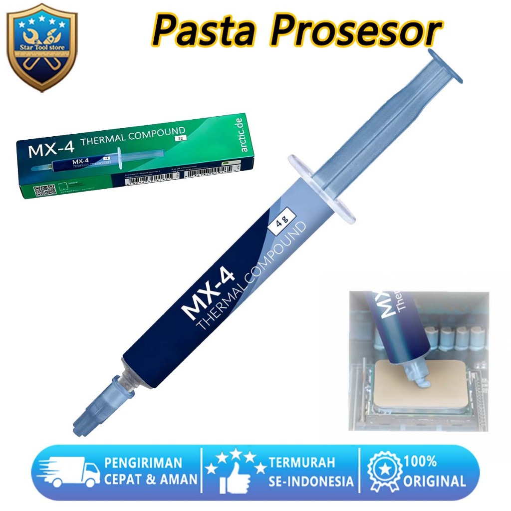 Jual MX-4 Thermal Paste Original - Pasta Prosesor & Heatsink 4 Gram ...