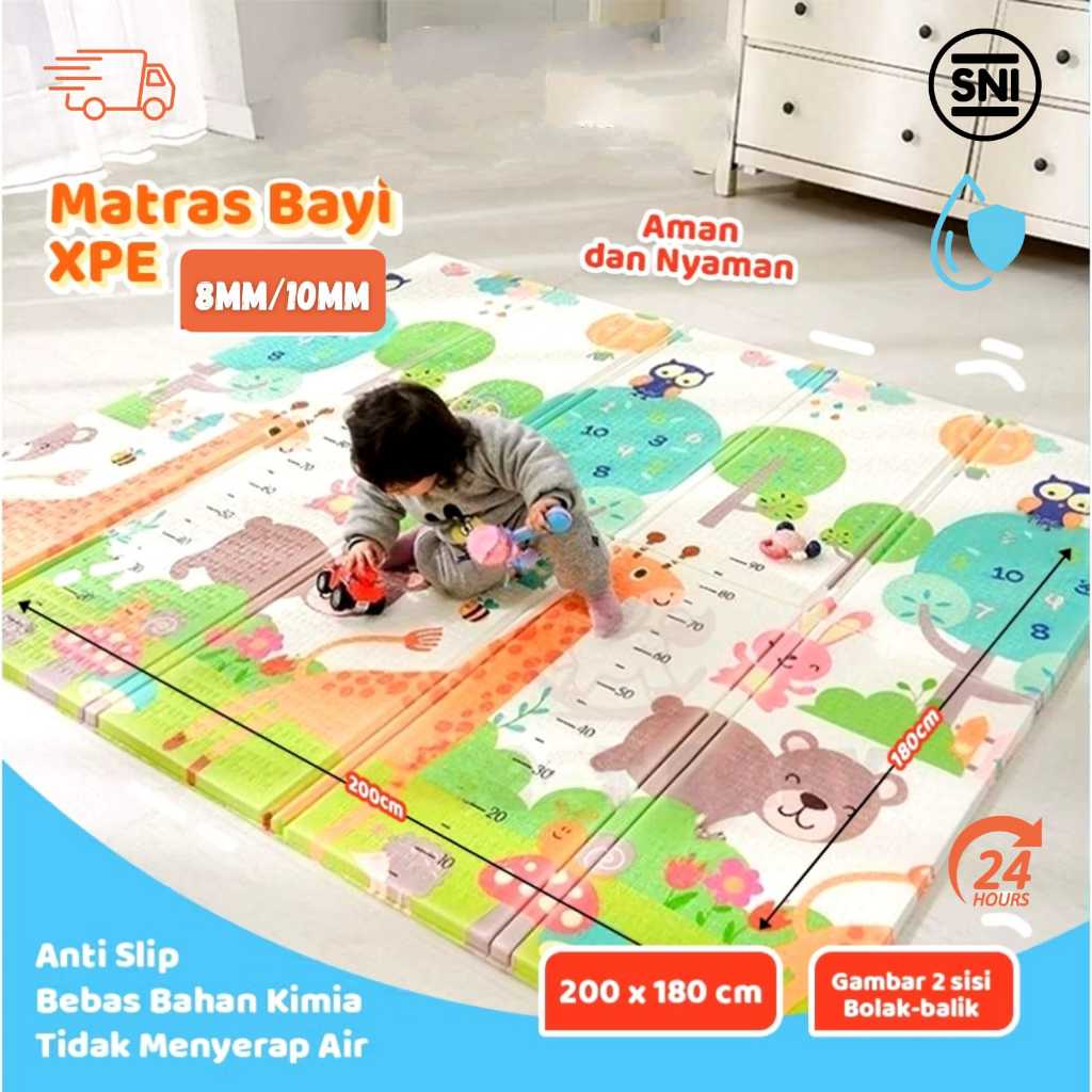 Jual SNI Playmat Anak Matras Lipat Bayi Foam XPE Aman Dan Portabel ...