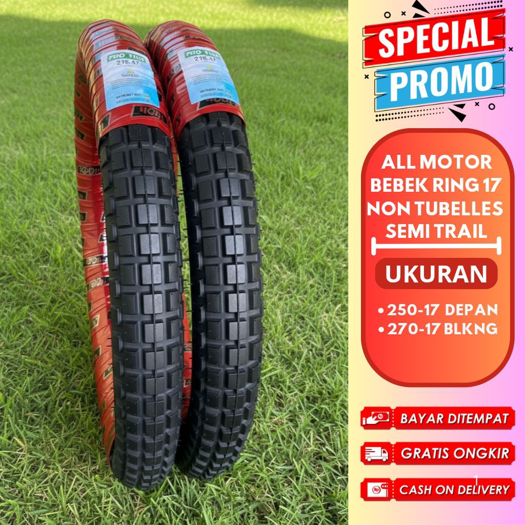 Jual Ban Semi Trail Ring 17 Untuk Berbagai Motor Revo Supra Vega ...