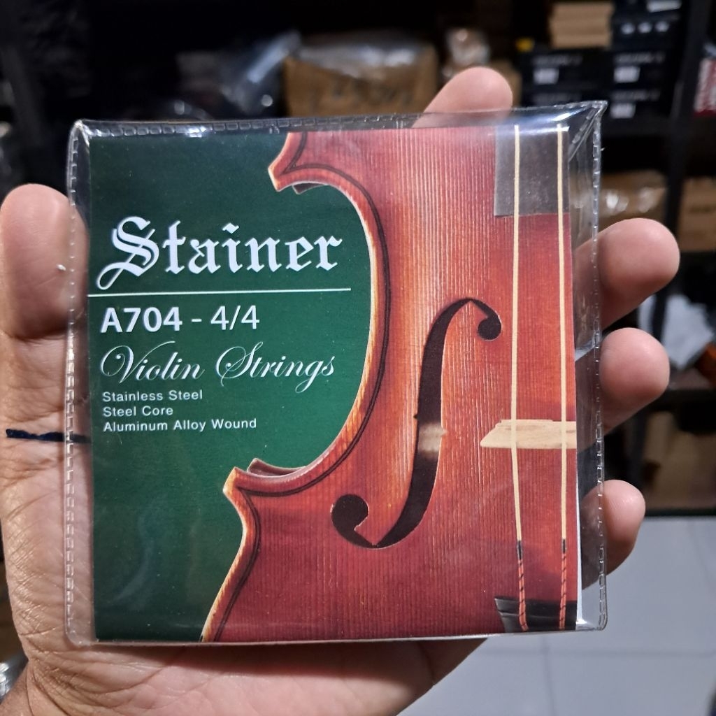 Jual SENAR BIOLA STAINER A704 4/4 VIOLIN STRINGS STAINLESS STEEL SENAR ...