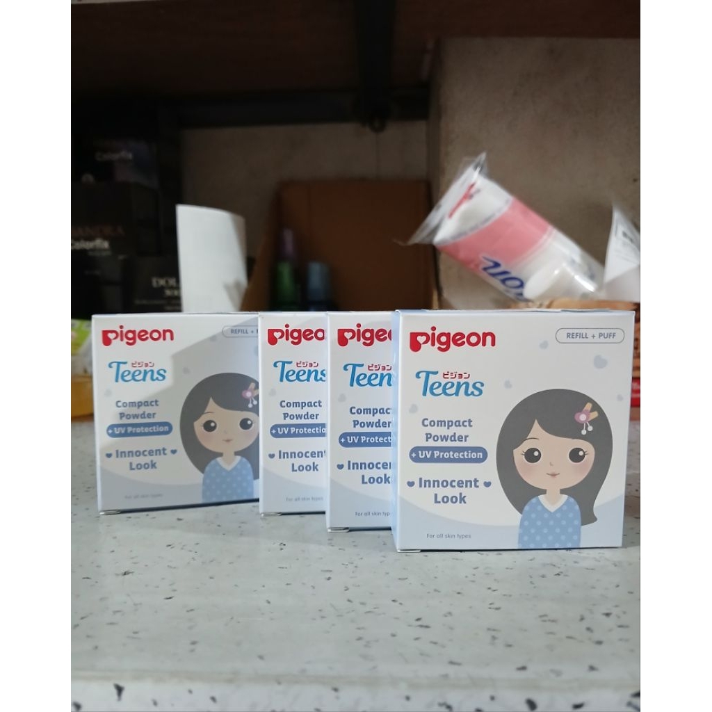Jual Pigeon Teens Compact Powder Uv Protection Innocent Look 14.g ...