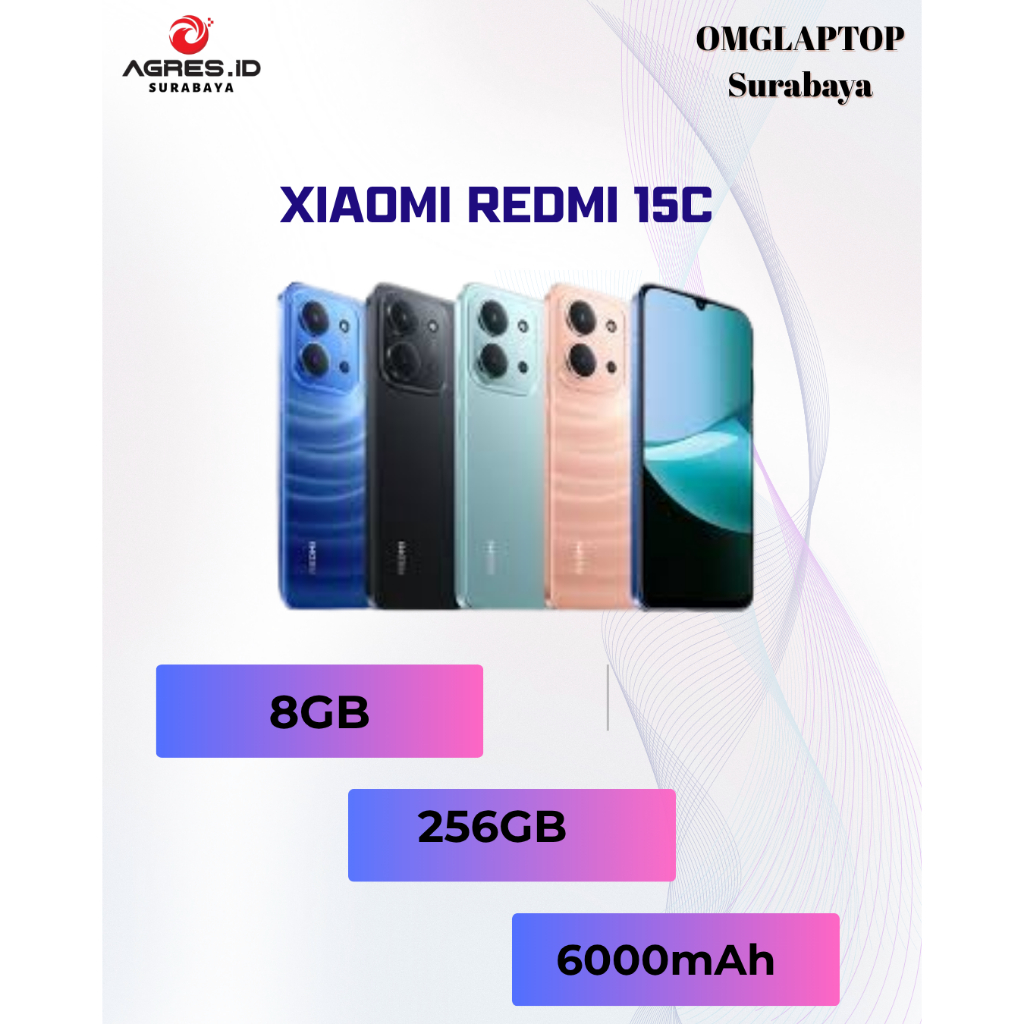 Jual XIAOMI REDMI 15C 8GB 256GB MOONLIGHT BLUE (BOX CHA) | Shopee Indonesia