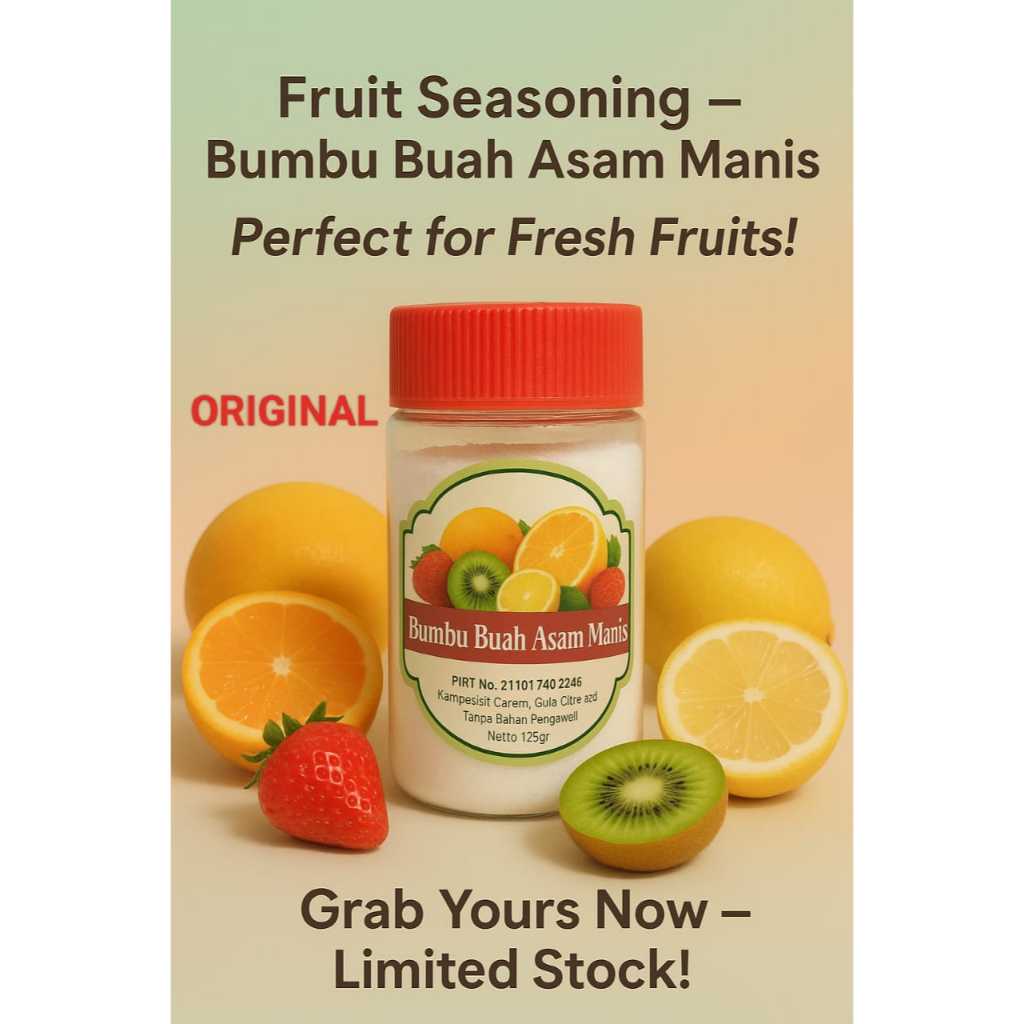 Jual Bumbu buah ORIGINAL (TIDAK PEDAS) Garam buah Garam kiamboy Bumbu ...