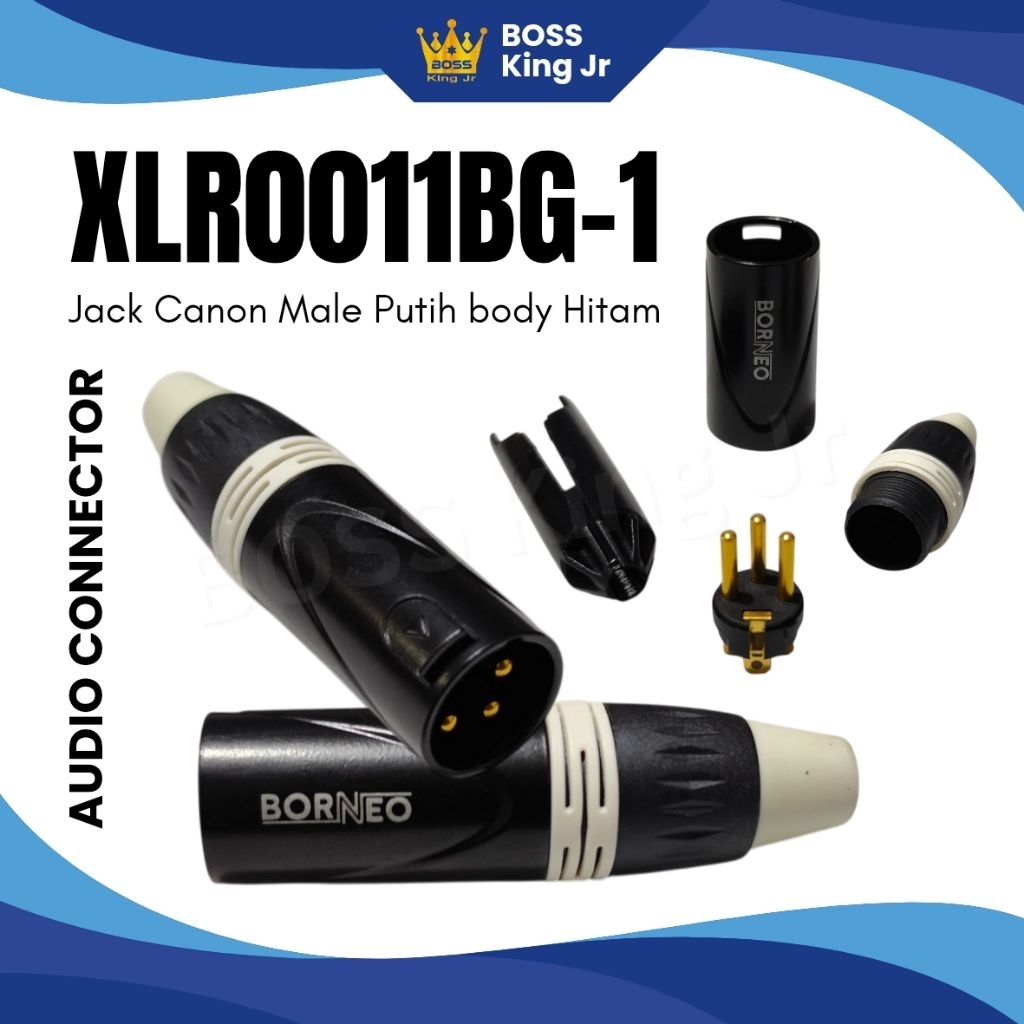 Jual JACK CANON MALE PUTIH BODY HITAM - BORNEO XLR0011BG-1 | Shopee ...