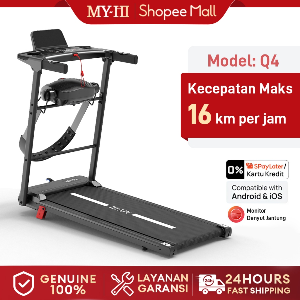Jual MY-HI Treadmill Portable Q4 Dasbor digital Treadmill electric low ...