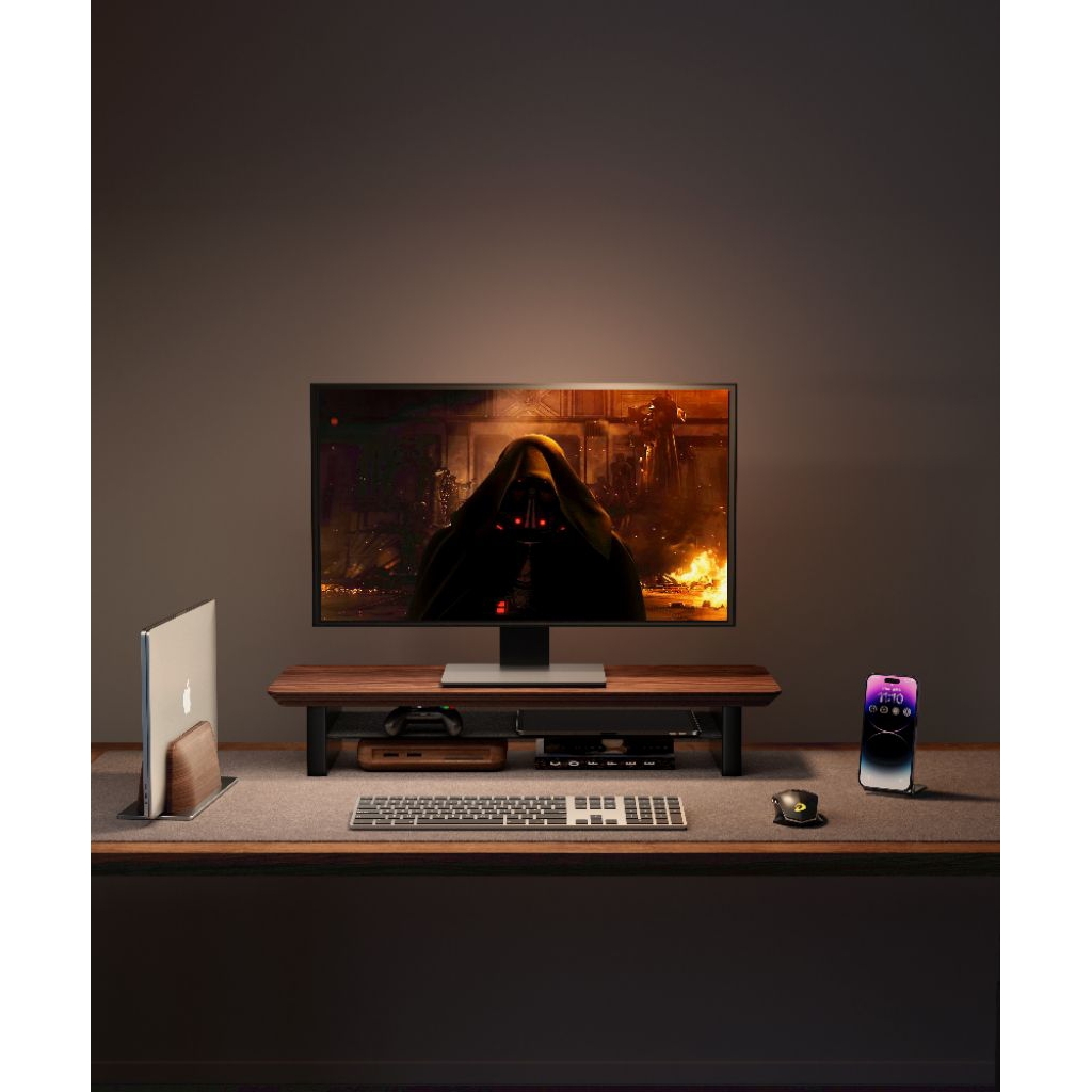 Jual desk monitor stand monitor kayu jati asli minimalis elegan ...